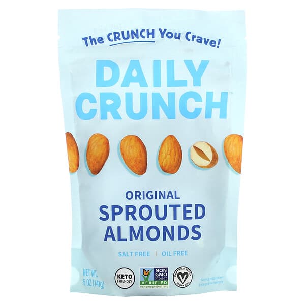Daily Crunch, Sprouted Almonds, Original, 5 oz (141 g)