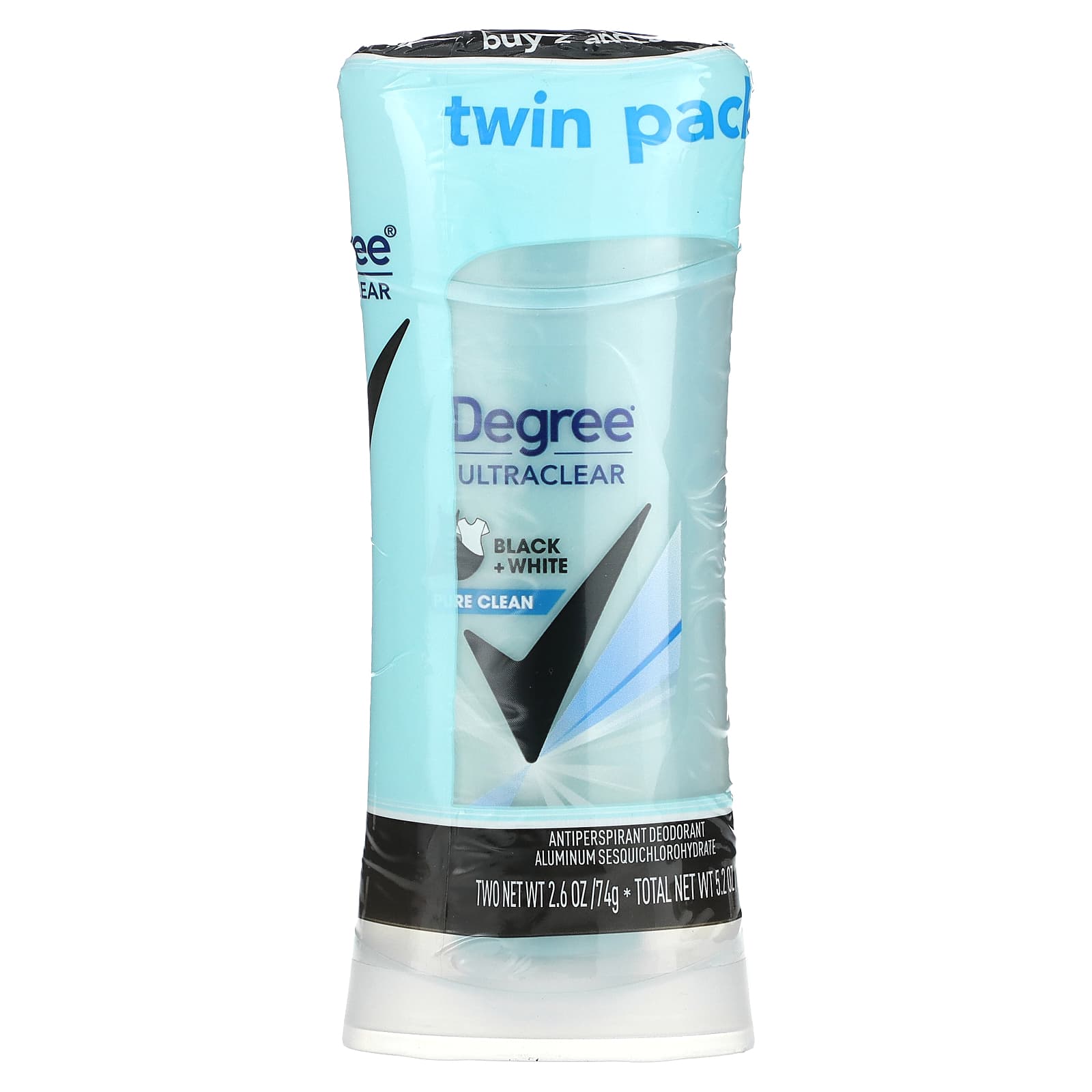 Degree, UltraClear, Black & White, Antiperspirant Deodorant, 2 Pack, 2. ...