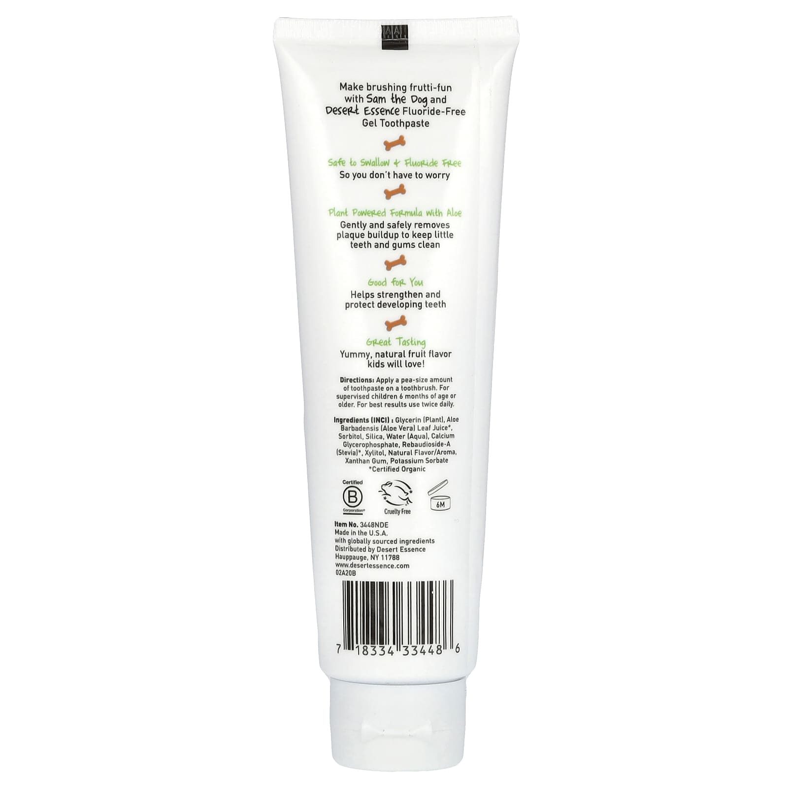 Desert Essence, Kids, Toothpaste Gel, 6 Months to 6 Years, Tutti Frutti ...