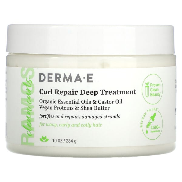 DERMA E, Ramos Clean Curls, Curl Repair Deep Treatment, 10 oz (284 g)