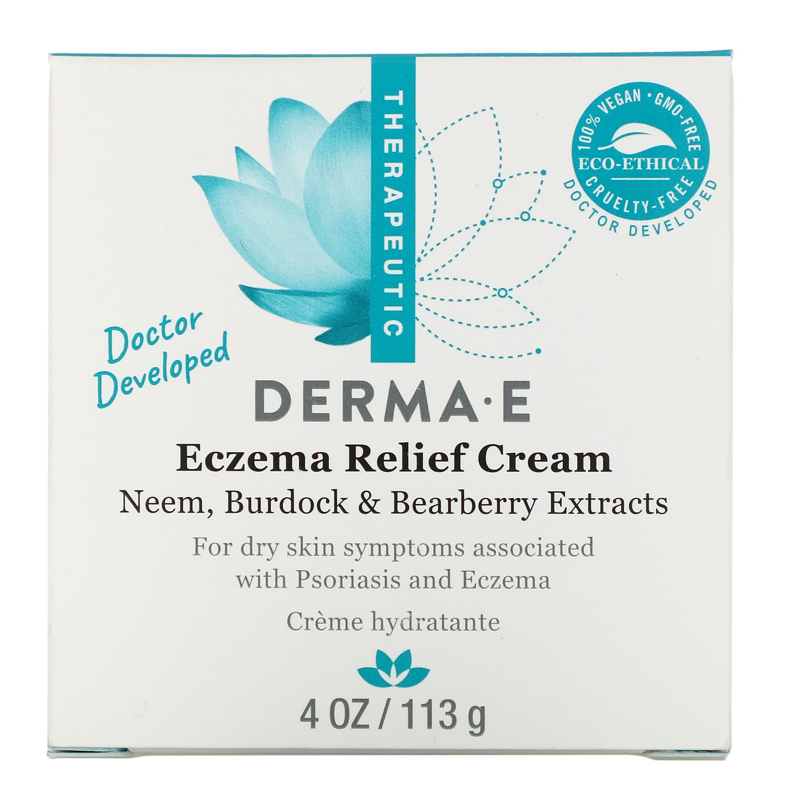 Derma E, Eczema Relief Cream, 4 oz (113 g)