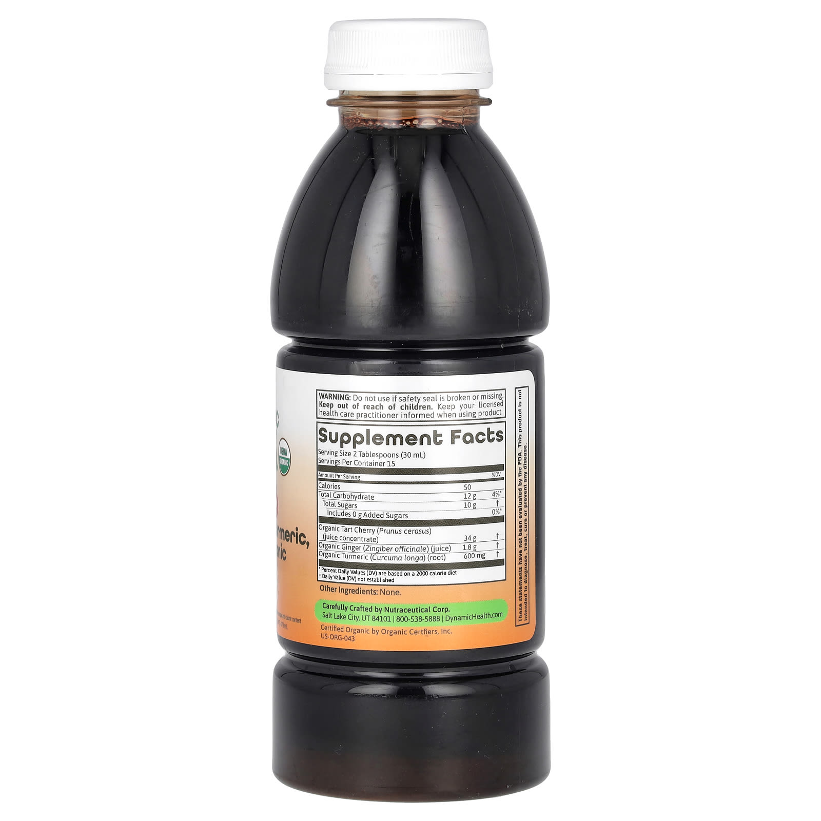 Dynamic Health, Tart Cherry, Turmeric & Ginger Tonic, 16 fl oz (473 ml)