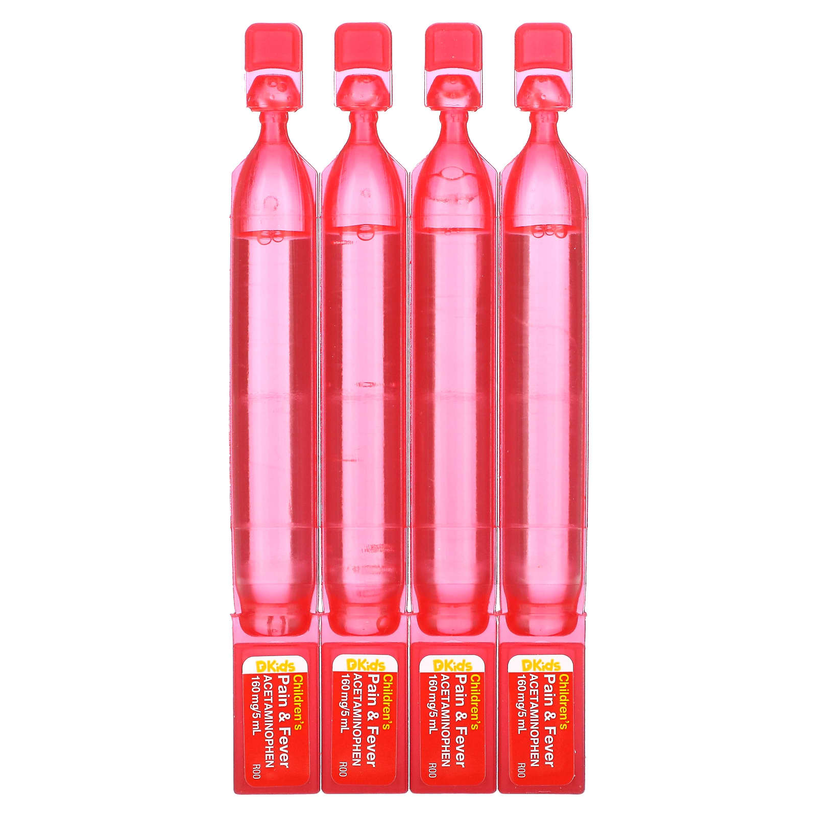 DrKids, Children's Pain + Fever, Ages 2-11 Years, Cherry, 4 Pre ...