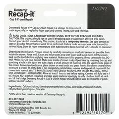 Dentemp, Recap-It, Cap & Crown Repair, 0.04 oz (1.2 g)