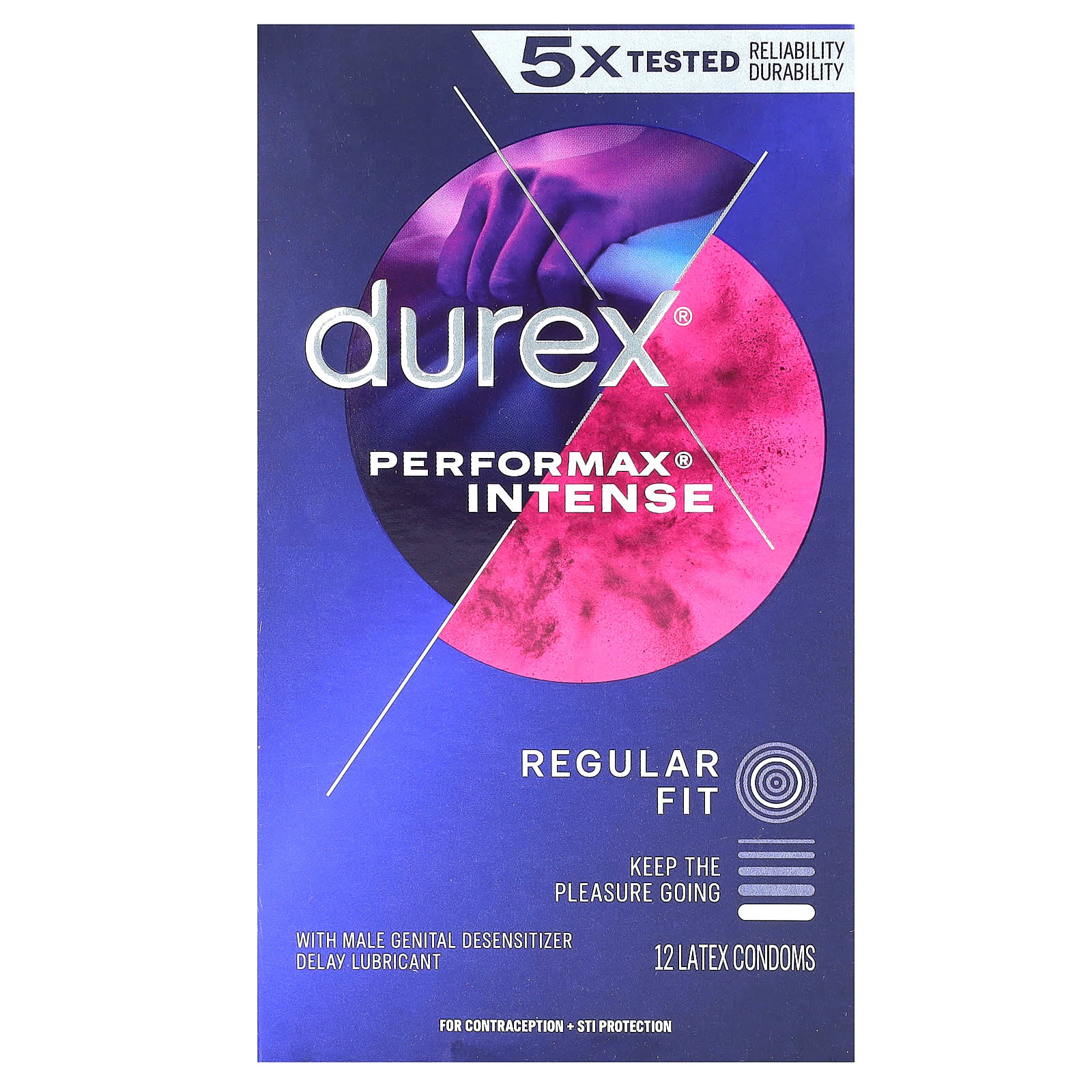 Durex, Performax Intense，常規款，12 個乳膠安心套