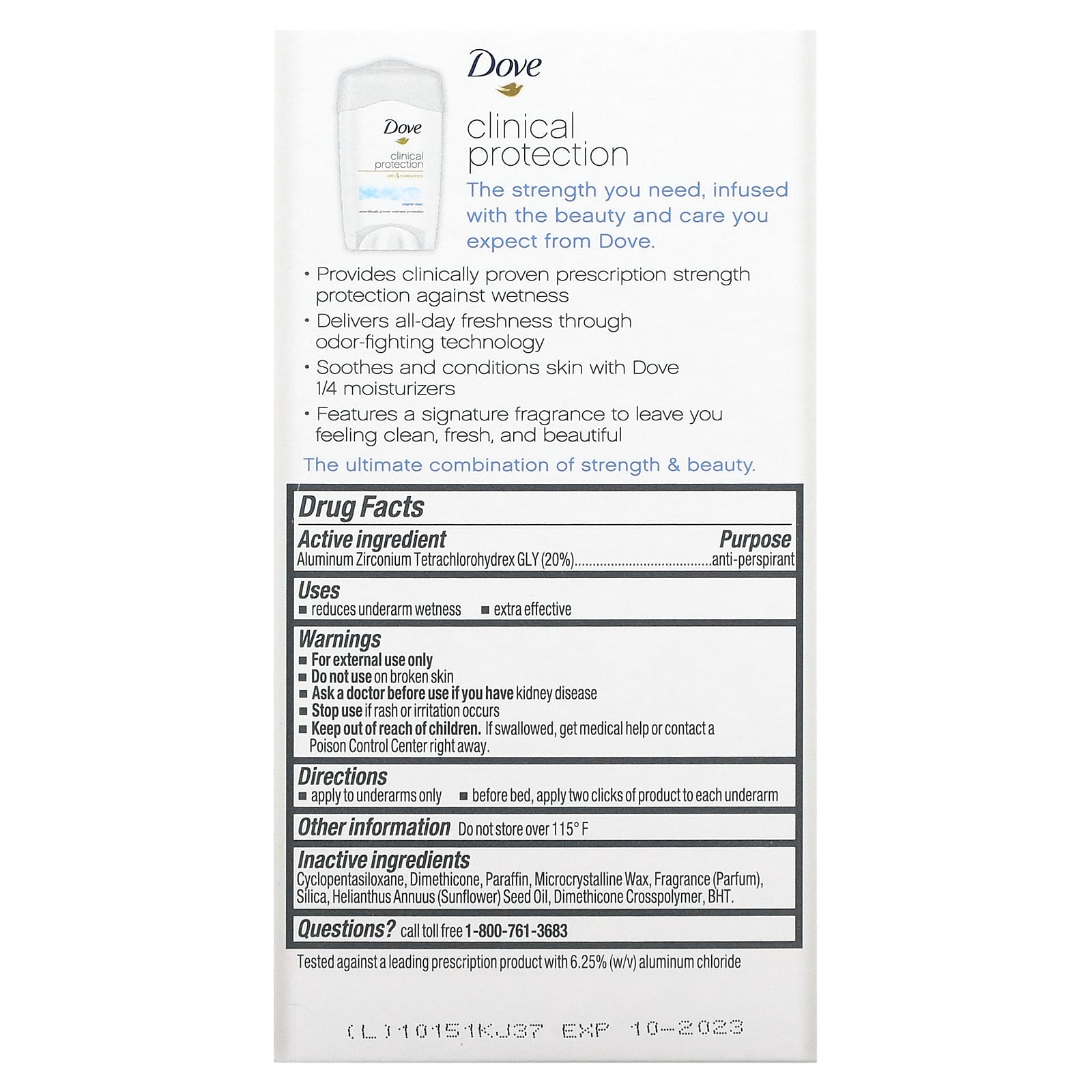 Dove, Clinical Protection, Prescription Strength, Anti-Perspirant ...
