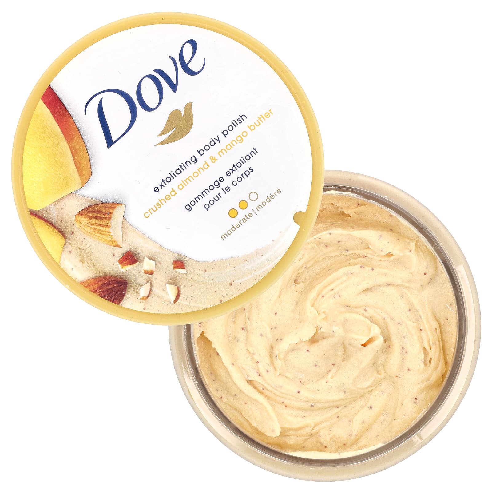 Dove, Exfoliating Body Polish, Crushed Almond and Mango Butter, 10.5 oz ...