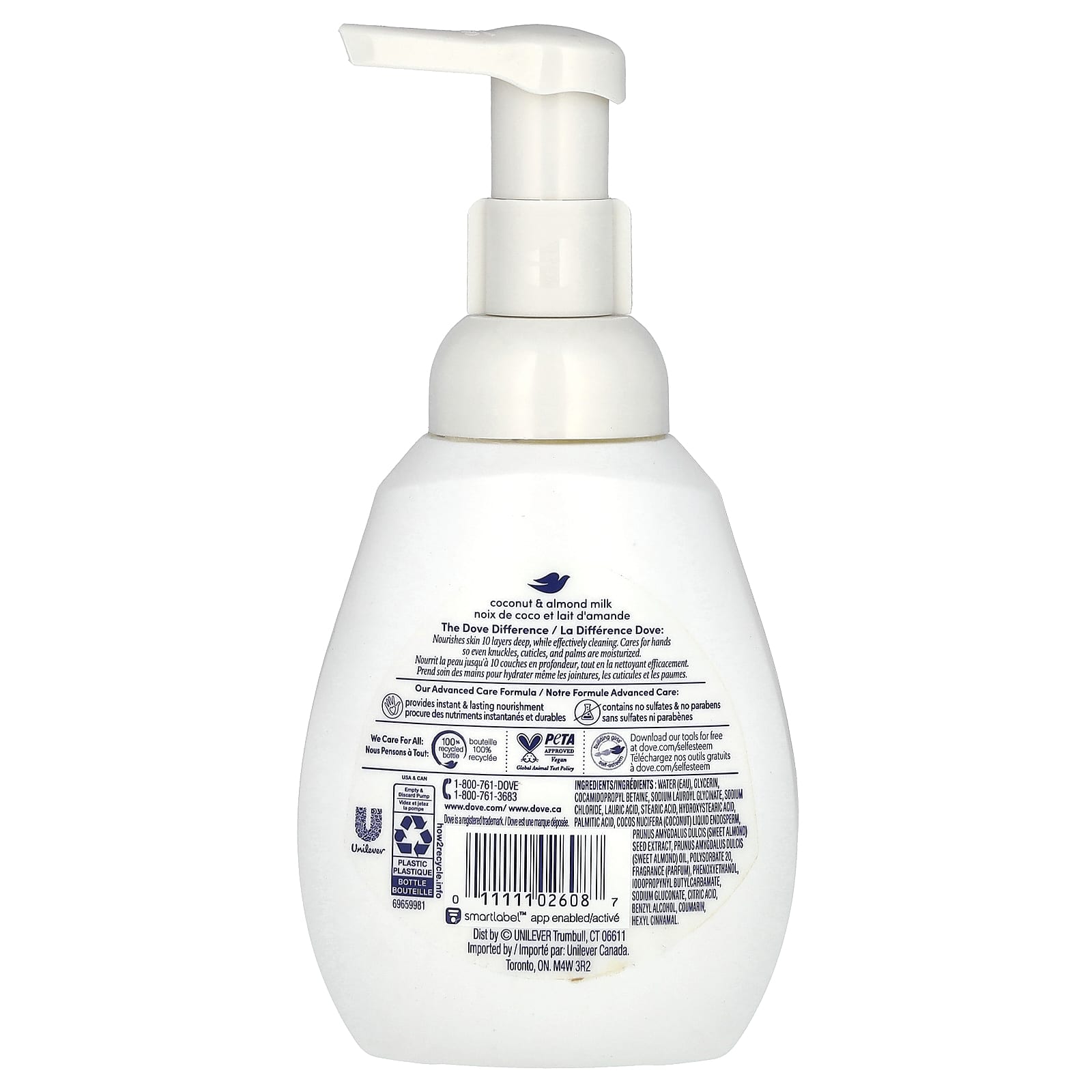 Dove, Advance Care, Foaming Hand Wash, Coconut & Almond Milk, 10.1 fl ...