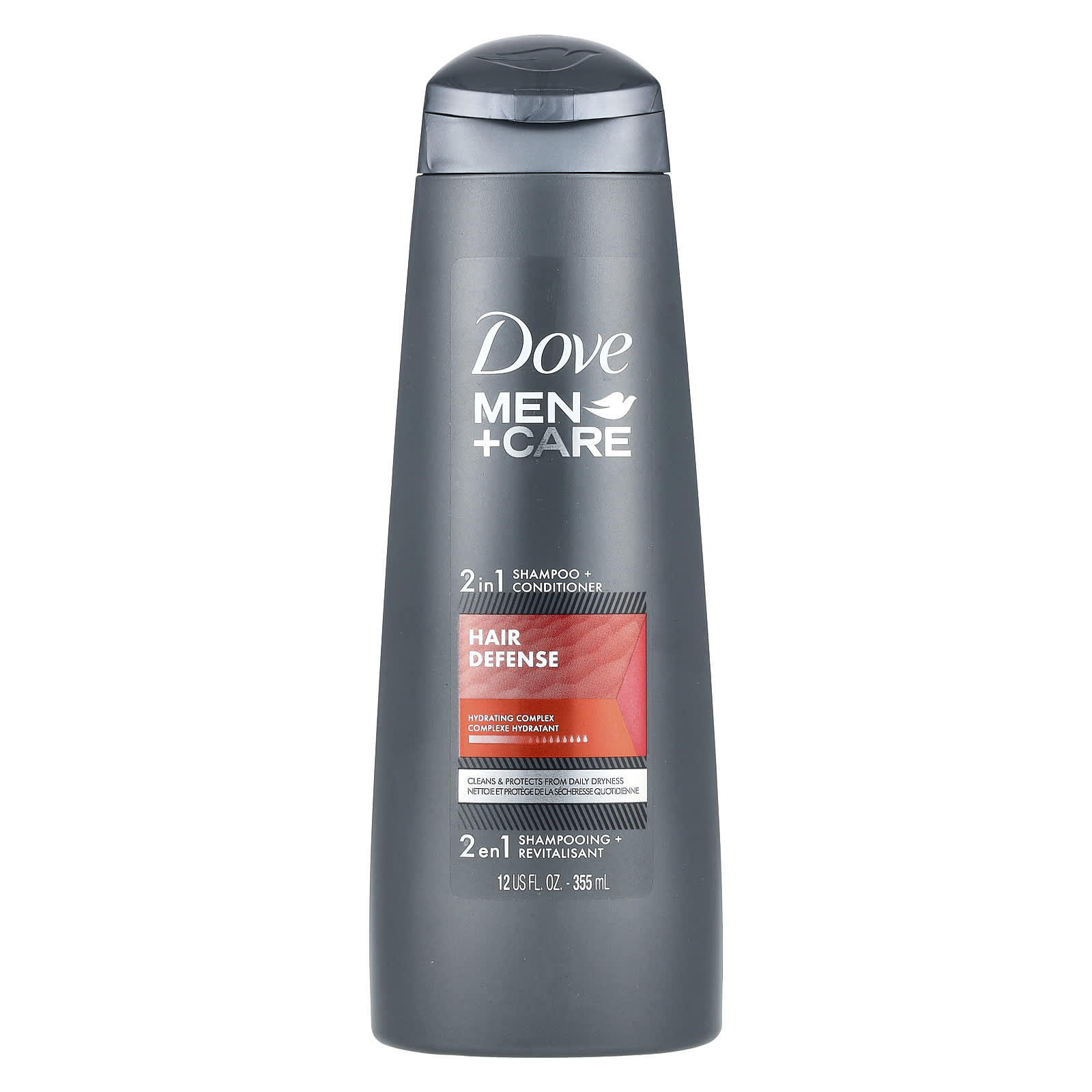 Dove‏, Men+Care, שמפו ומרכך 2 ב-1, להגנה על השיער, 355 מ“ל (12 אונקיות ...