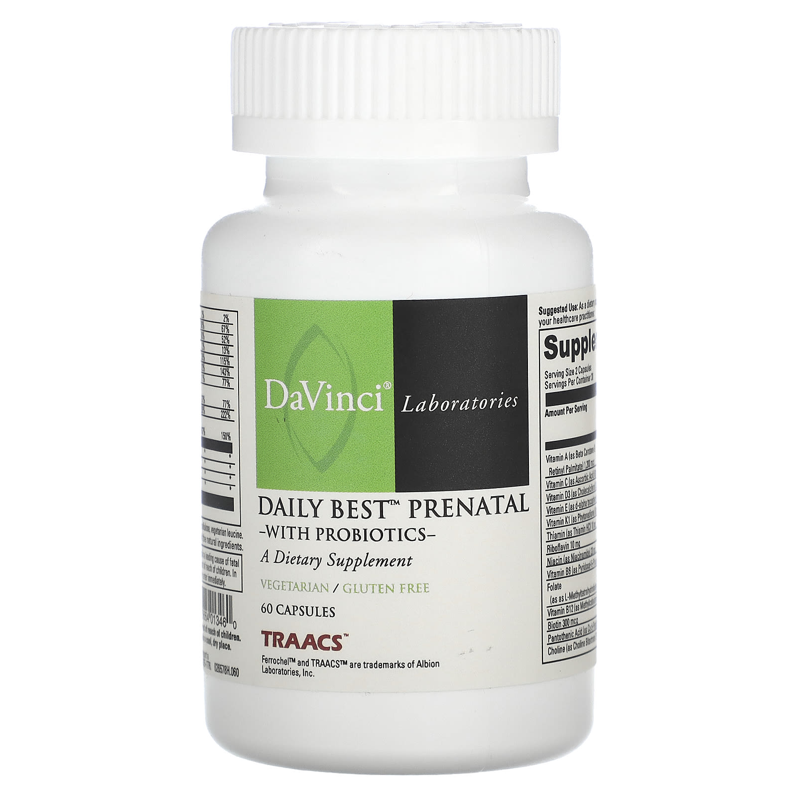 DaVinci Laboratories of Vermont, Daily Best Prenatal with Probiotics ...