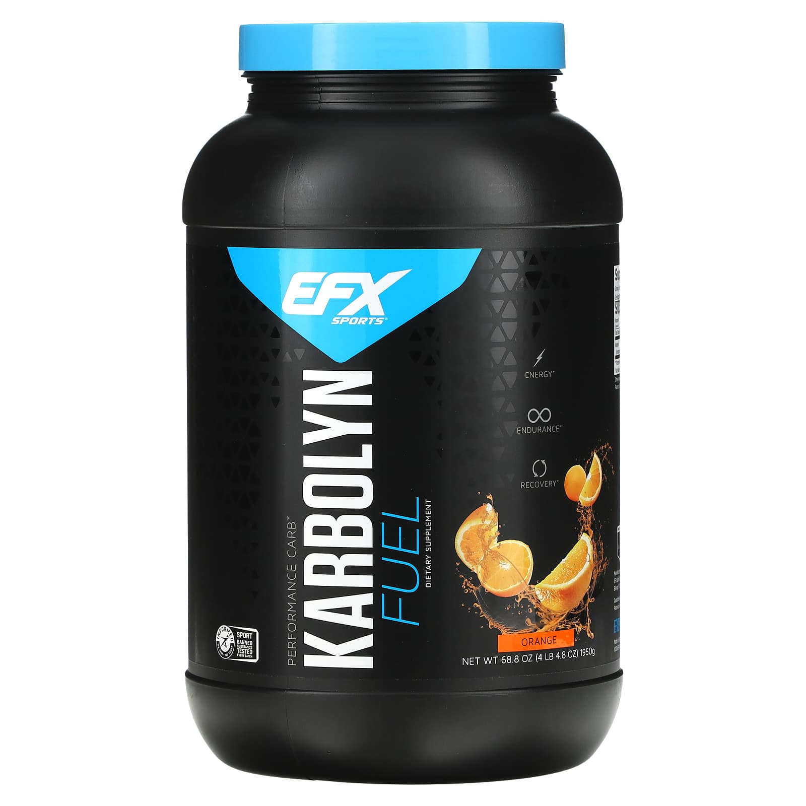 EFX Sports, Karbolyn Fuel, Orange, 4 lb 4.8 oz (1,950 g)