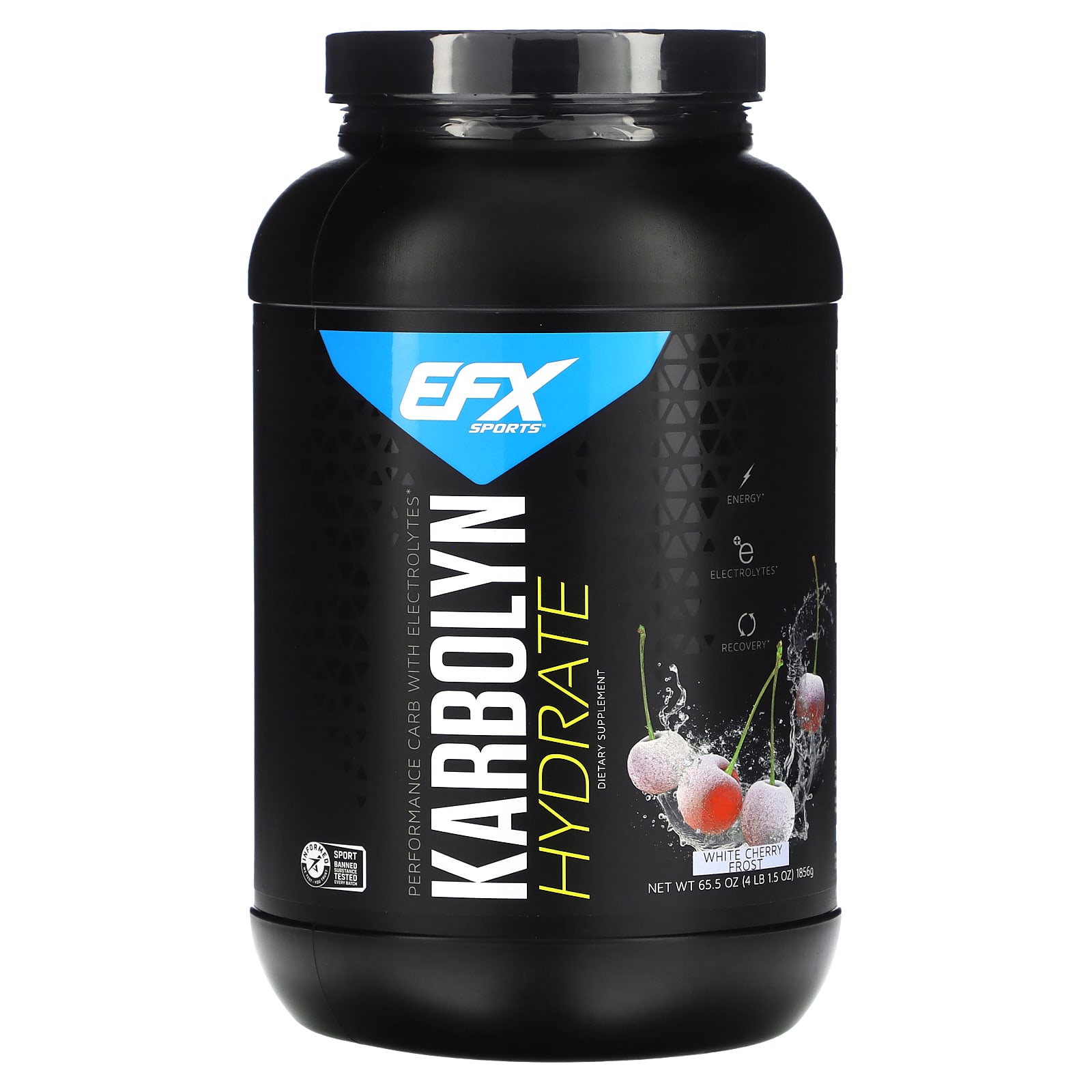 EFX Sports, Karbolyn（カルボリン）ハイドレート、ホワイトチェリーフロスト、1,856g（4ポンド1.5オンス）