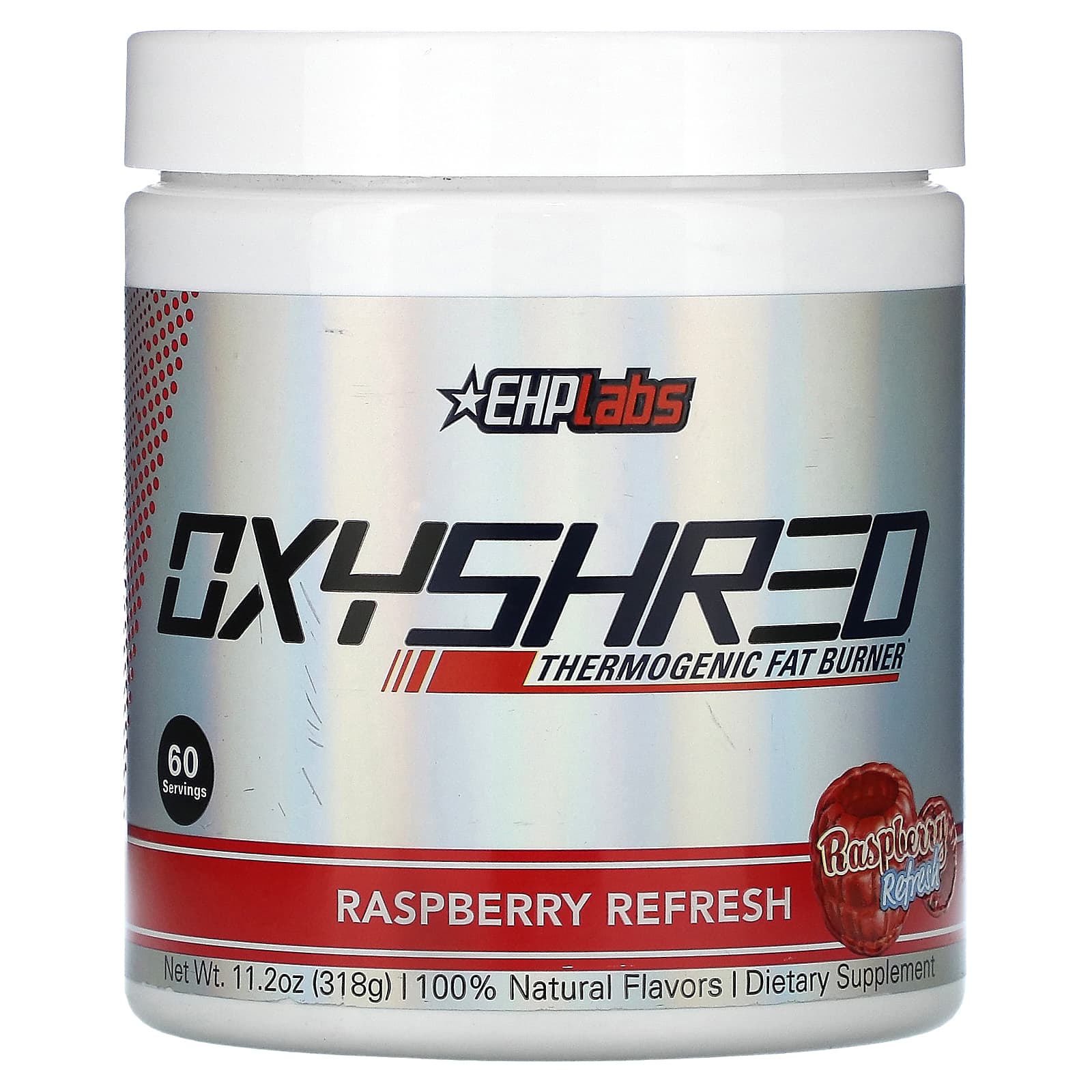 EHPlabs, OxyShred, 발열 지방 연소제, 라즈베리 리프레시, 318g(11.2oz)