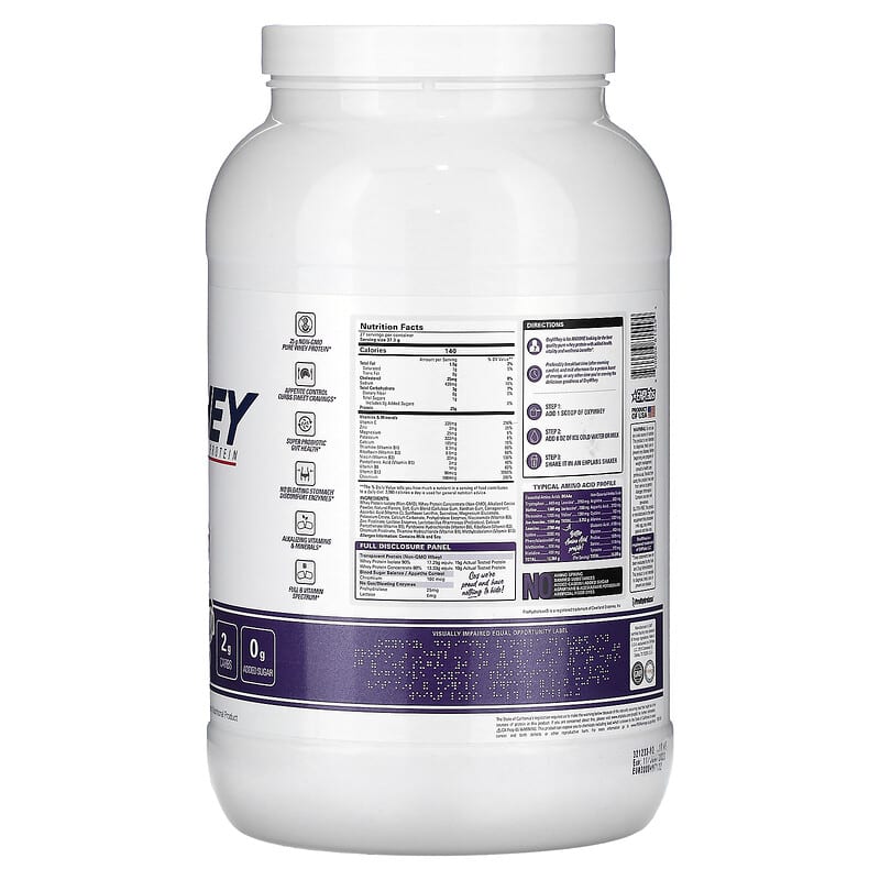 OxyWhey Lean Wellness Protein Delicious Chocolate 2.22 lb 1.01 kg