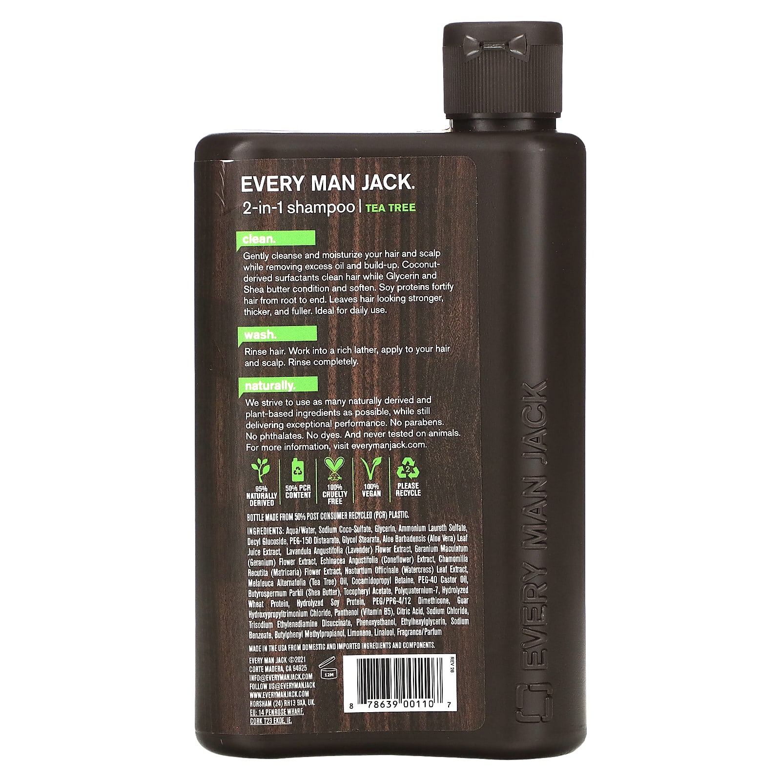 Every Man Jack, 2-In-1 Thickening Shampoo & Conditioner, For Normal to ...