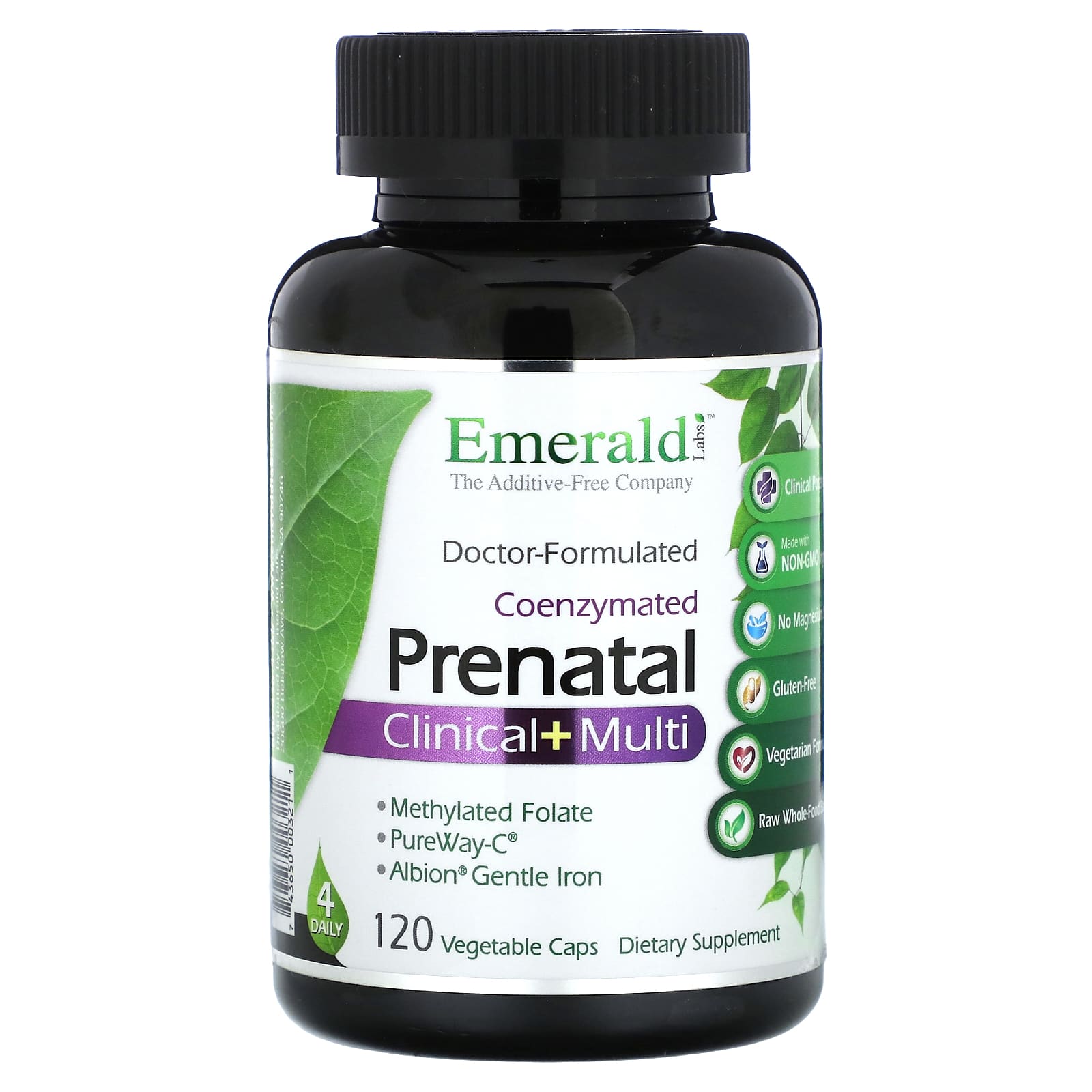 Emerald Laboratories, Coenzymated Prenatal Clinical + Multi, 120 ...