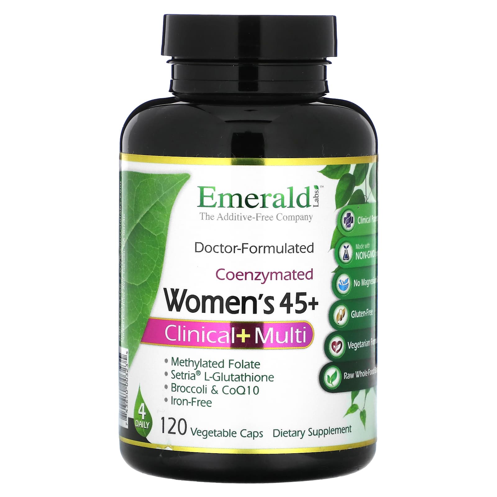Emerald Laboratories, Women's 45+, Clinical + Multi, 120 Vegetable Caps