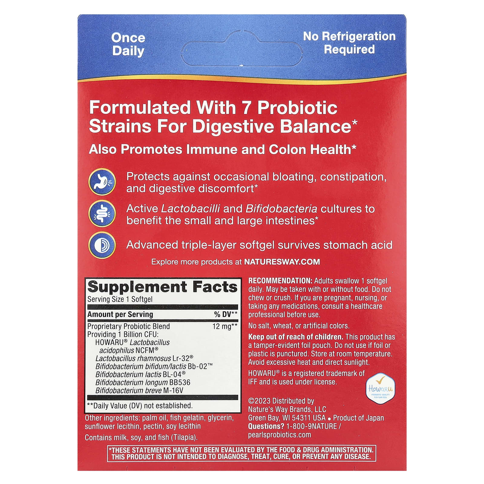 Nature's Way, Pearls Complete Probiotic, 1 Billion CFU, 90 Softgels