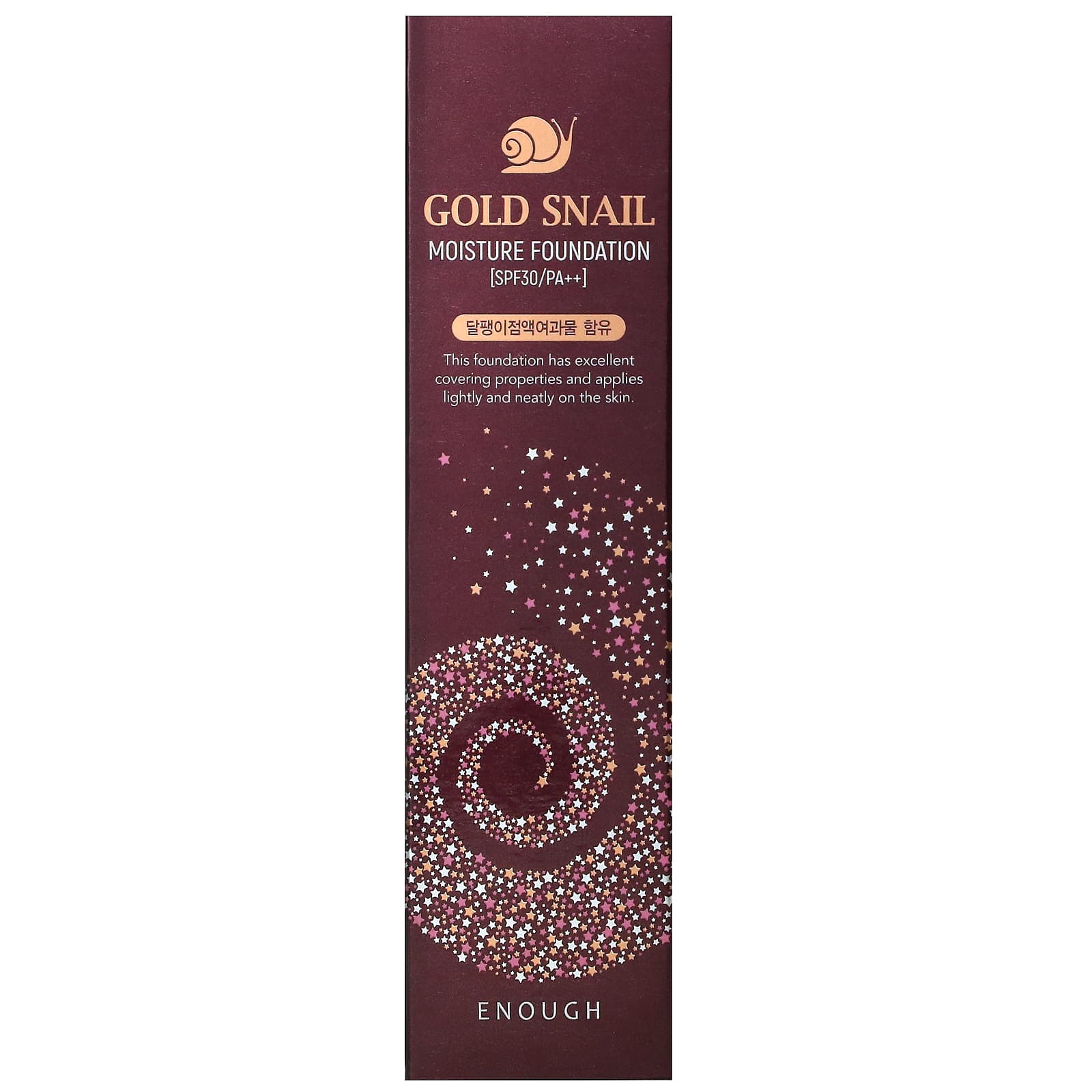 Enough, Gold Snail, Moisture Foundation, SPF 30 PA++, #21, 3.38 fl oz ...