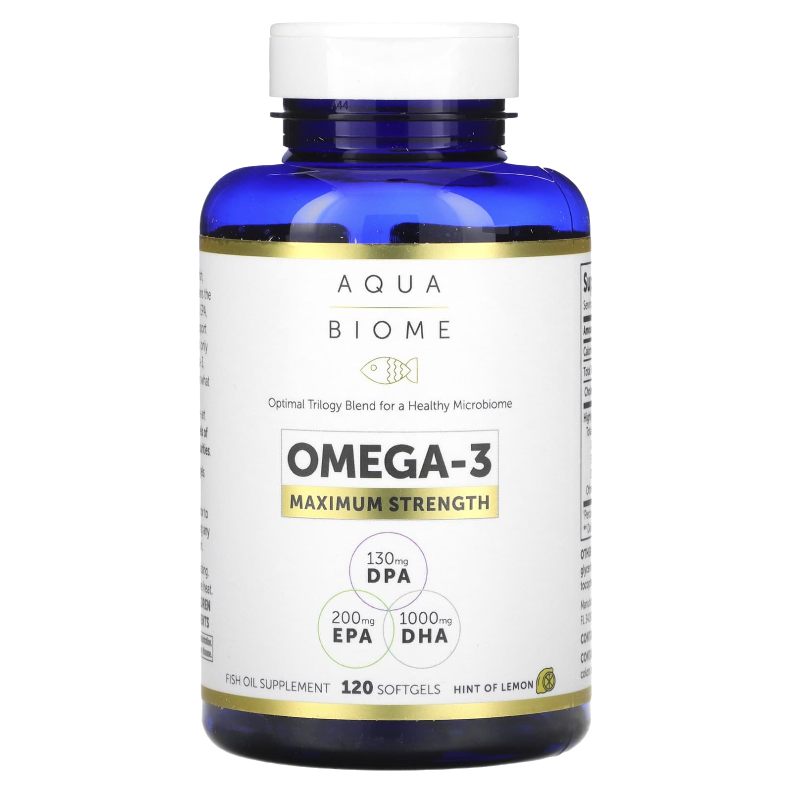 Enzymedica, Maximum Strength, Omega-3, Lemon, 2,000 mg, 120 Soft Gels ...