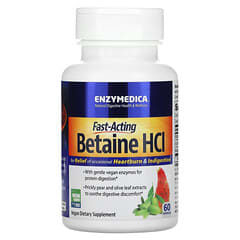 Enzymedica, Fast-Acting Betaine HCl, 60 Capsules