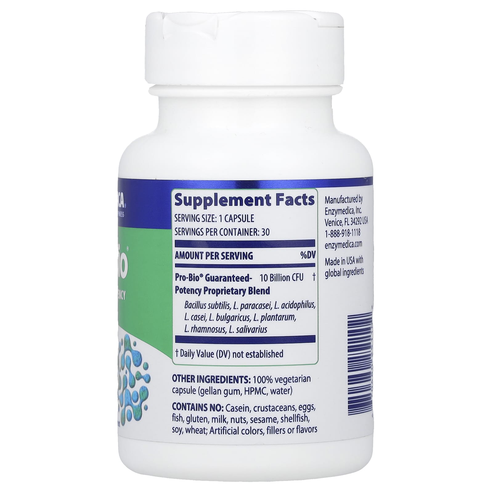 Enzymedica, Pro-Bio®, 30 Capsules