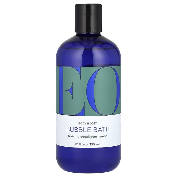 EO Products, Body Boost Bubble Bath, Reviving Eucalyptus Lemon, 12 fl ...