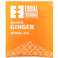 Equal Exchange, Organic Ginger, Herbal Tea, Caffeine Free, 20 Tea Bags ...