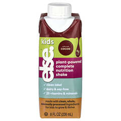 Else, Kids, Plant-Powered Complete Nutrition Shake, Cocoa, 4 Cartons, 8 ...