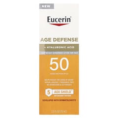 Eucerin, Age Defense, Lightweight Sunscreen Lotion For Face, SPF 50 ...