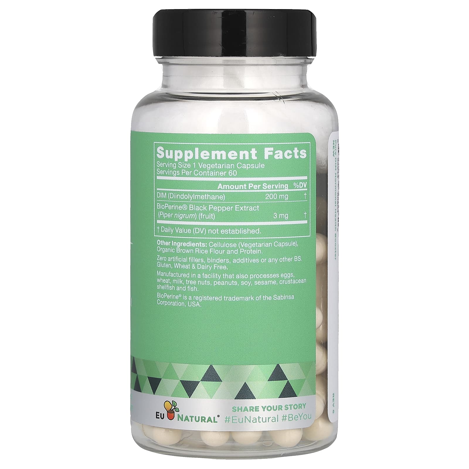 Eu Natural, Pure DIM, 200 mg, 60 Vegetarian Capsules