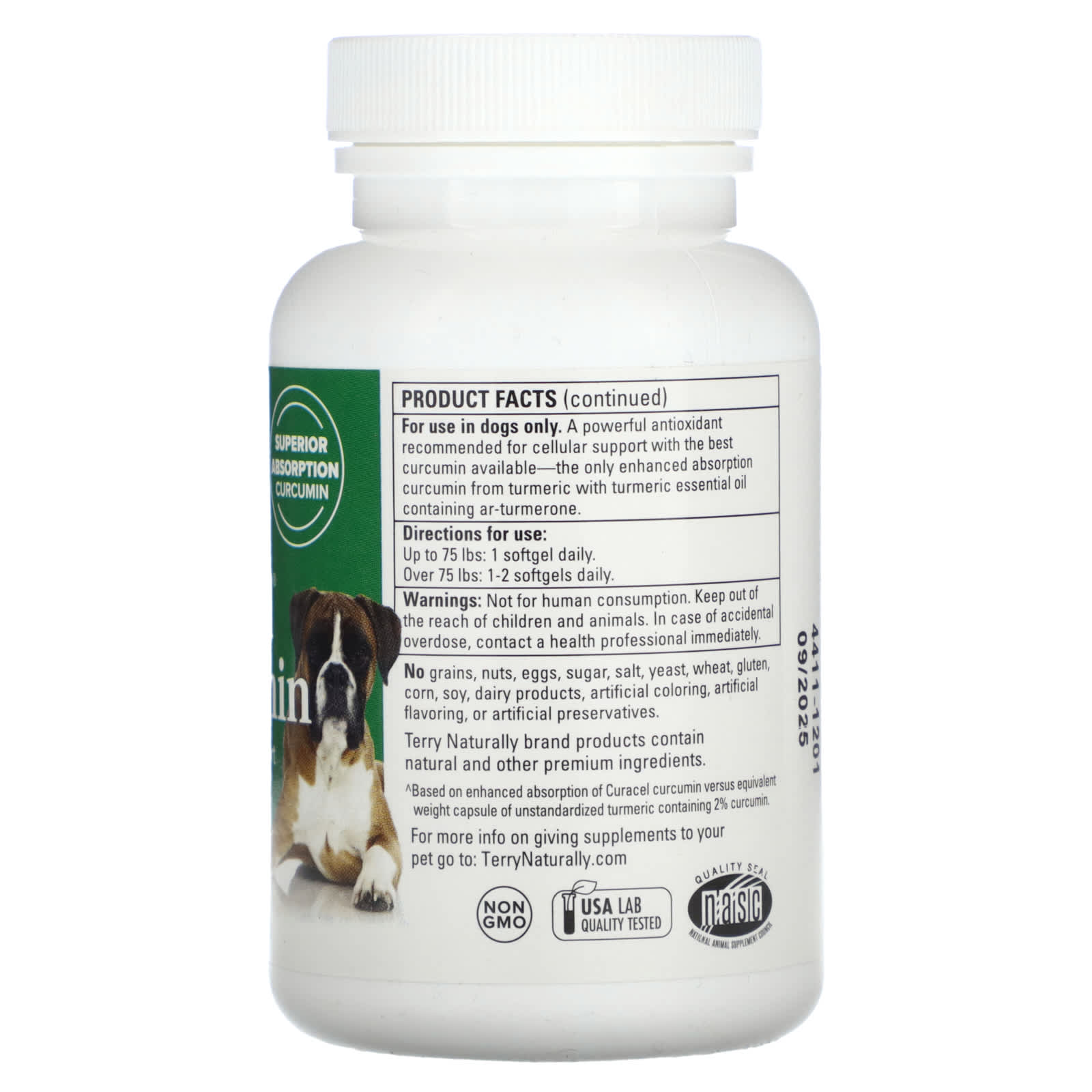Terry Naturally, Curacel Curcumin, Optimal Cellular Support, For Dogs ...