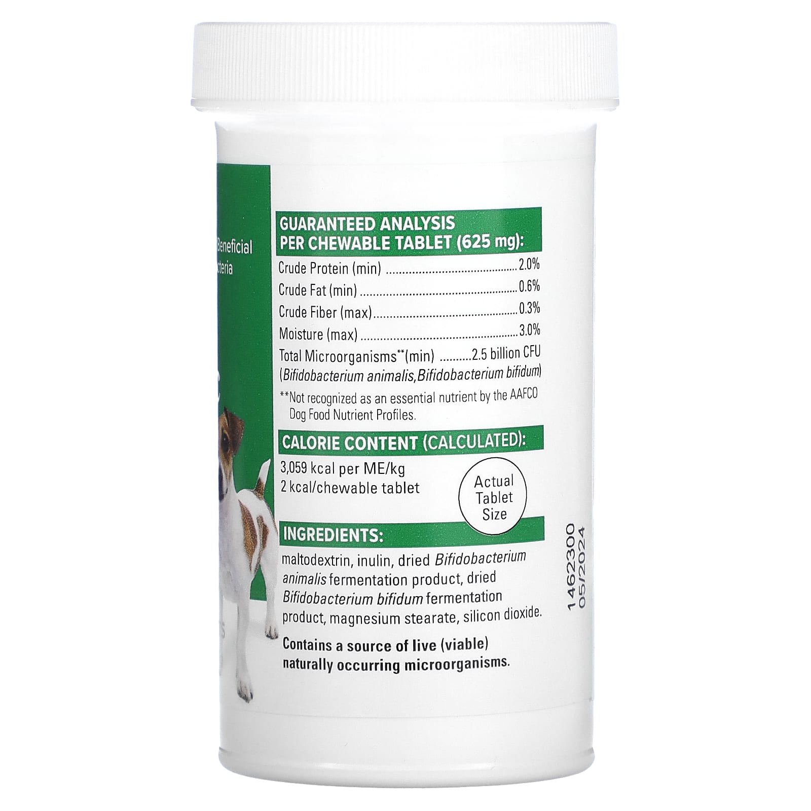 Terry Naturally, Probiotic Daily, For Dogs, 60 Chewable Tablets, 1.32 ...