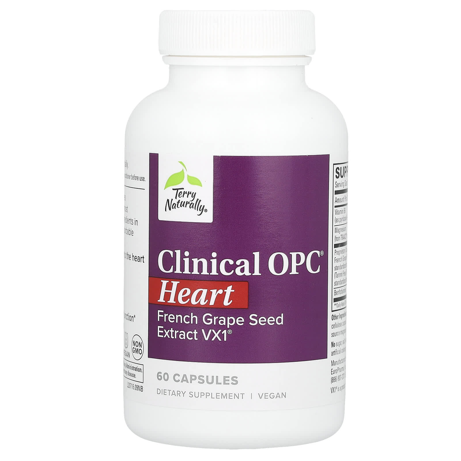 Terry Naturally, Clinical OPC, Heart, 60 Capsules