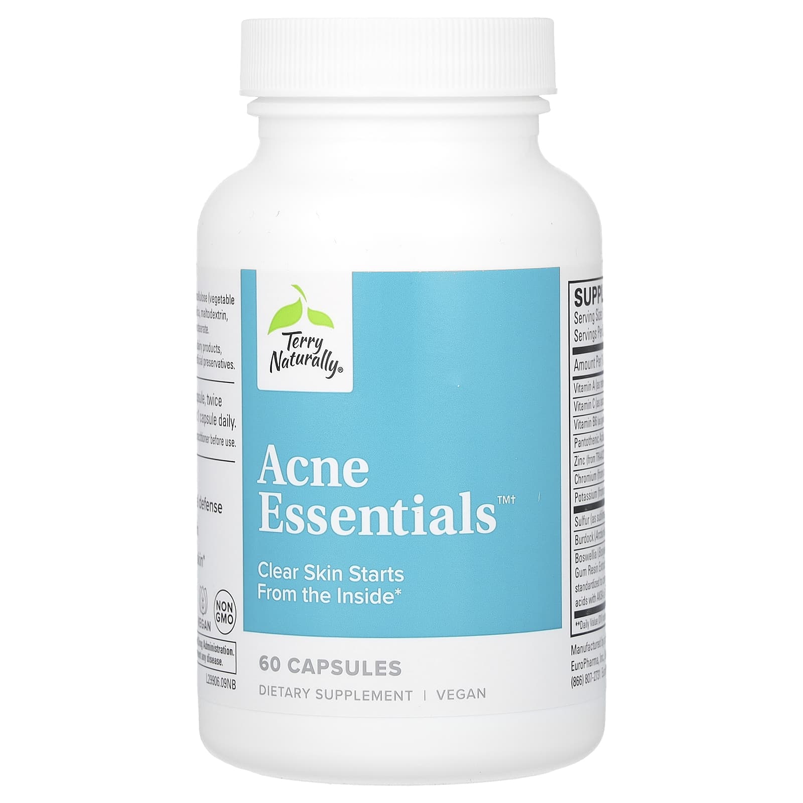 Terry Naturally, Acne Essentials, 60 Capsules