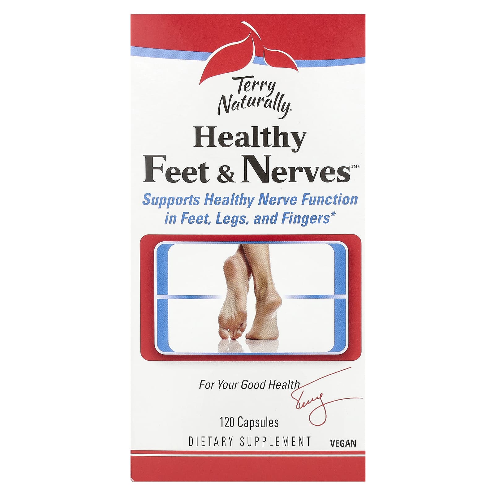 Terry Naturally, Healthy Feet & Nerves, 120 Capsules