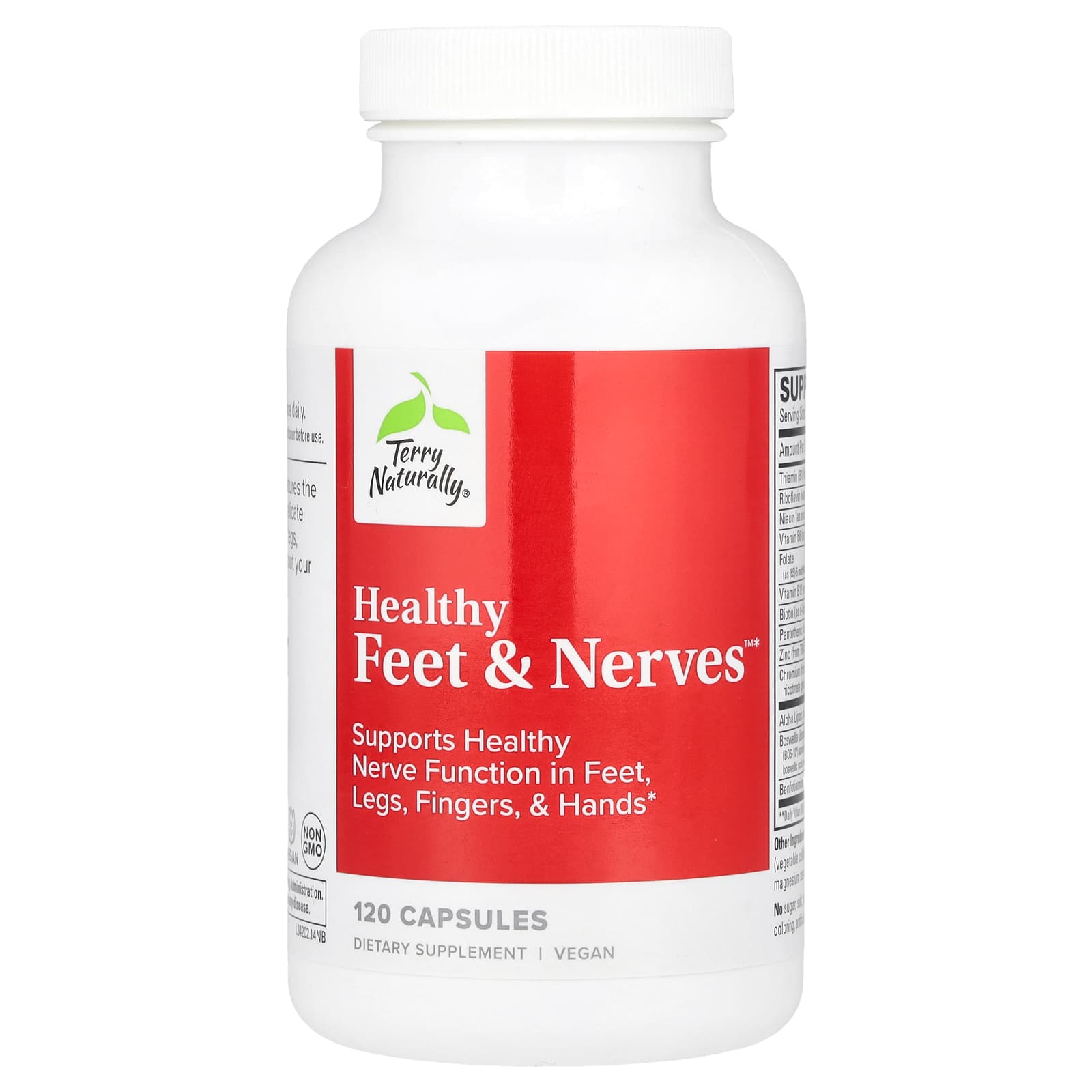 Terry Naturally, Healthy Feet & Nerves™, 120 Capsules