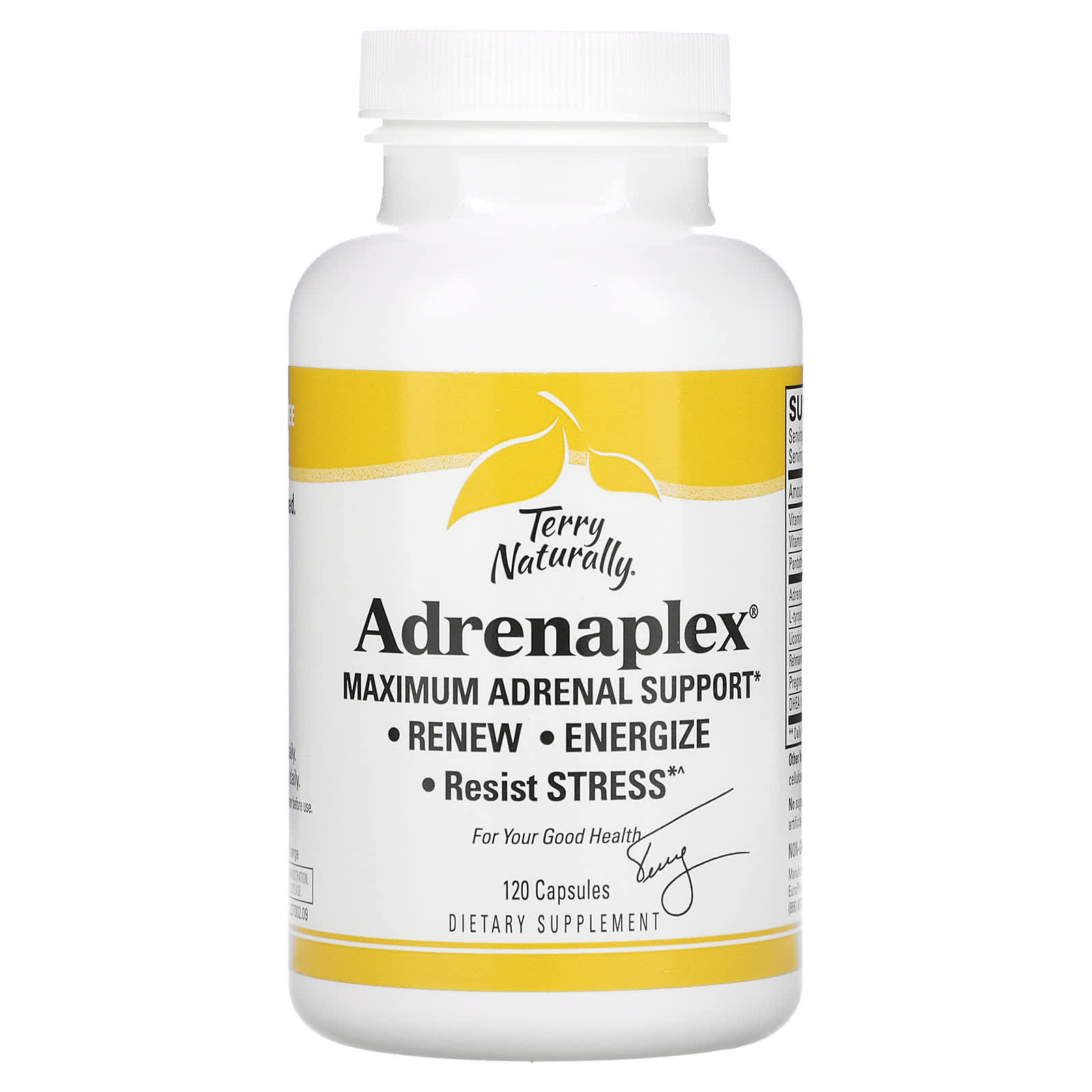 Terry Naturally, Adrenaplex, Maximum Adrenal Support, 120 Capsules
