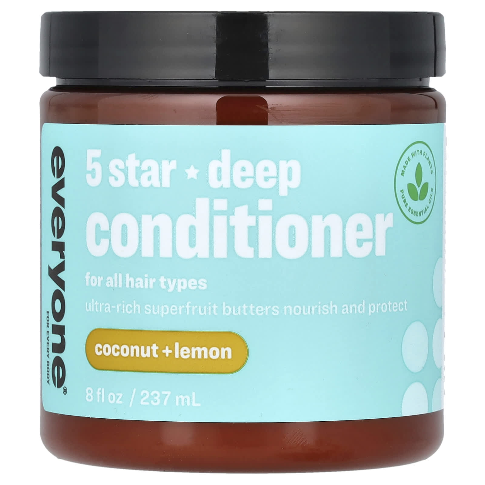 Everyone, 5 Star Deep Conditioner, For All Hair Types, Coconut + Lemon ...
