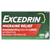Excedrin, Soulagement de la migraine, 200 comprimés-capsules