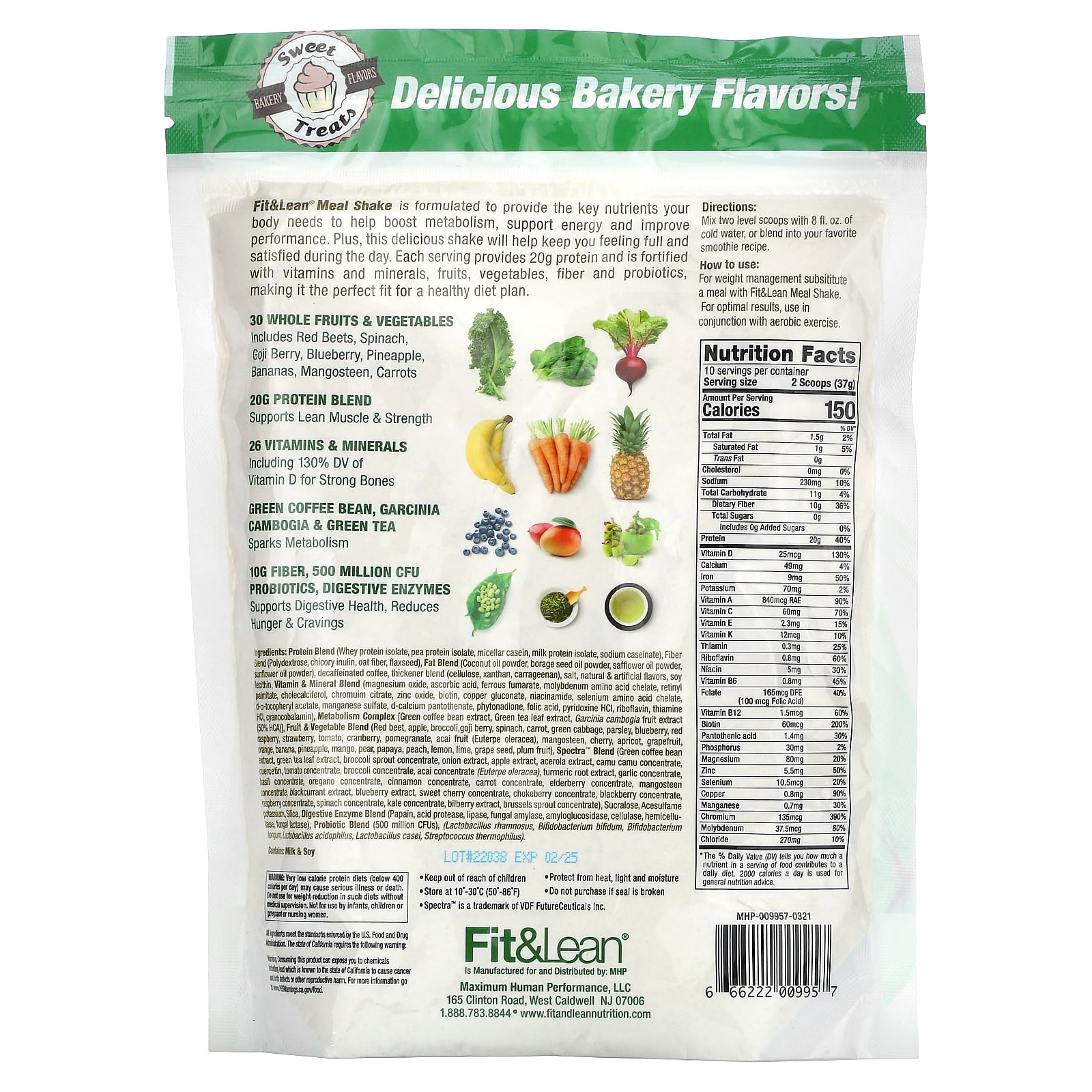 Fit & Lean, Meal Shake, Complete Fitness Nutrition, Coffee Crumb Cake ...