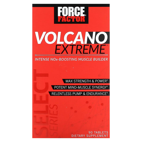 Force Factor, Volcano Extreme, Intense NOx-Boosting Muscle Builder, 90 ...