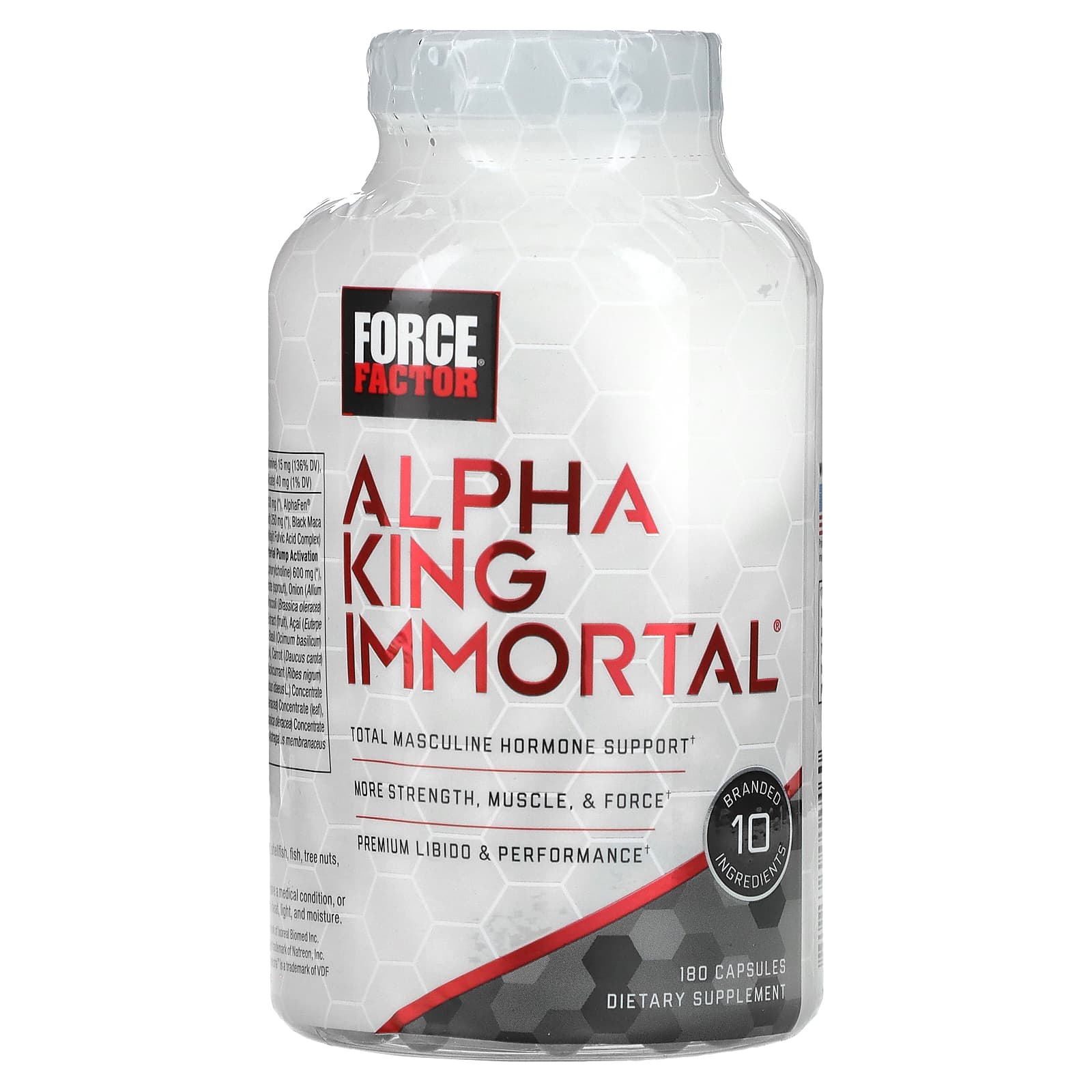 Force Factor, Alpha King Immortal（アルファキング イモータル）、180粒