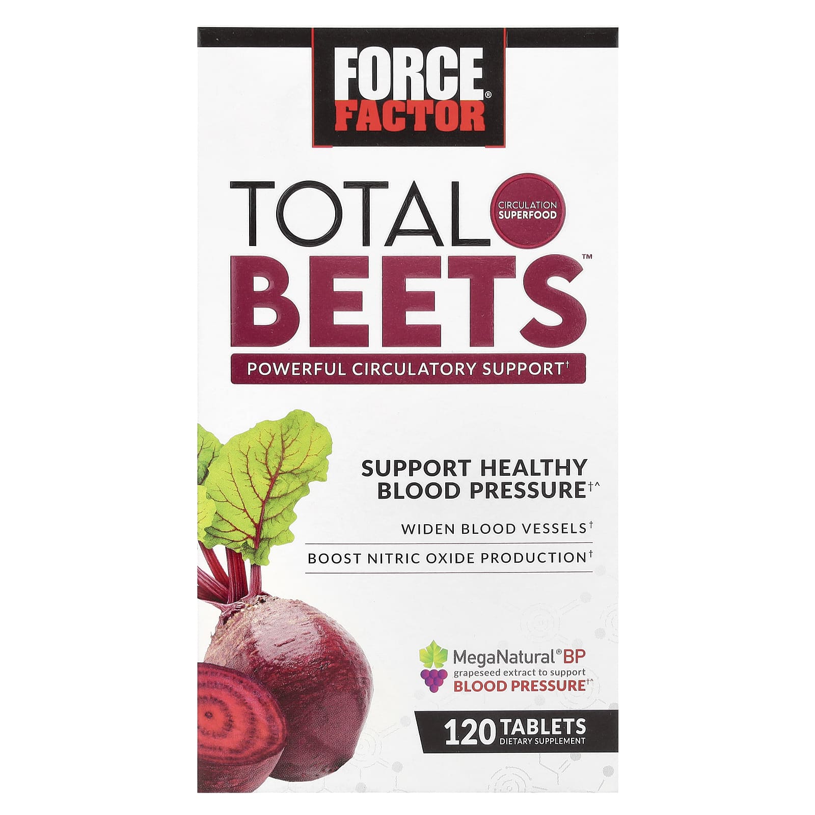 Force Factor, Total Beets™, Powerful Circulation Support, 120 Tablets