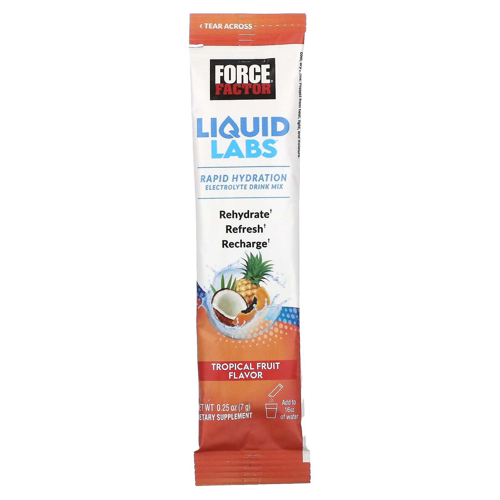 Force Factor, Liquid Labs, Rapid Hydration Electrolyte Drink Mix ...