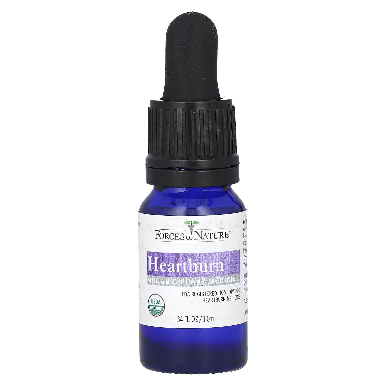 Forces of Nature, Heartburn, Organic Plant Medicine, Mint, 0.34 fl oz ...