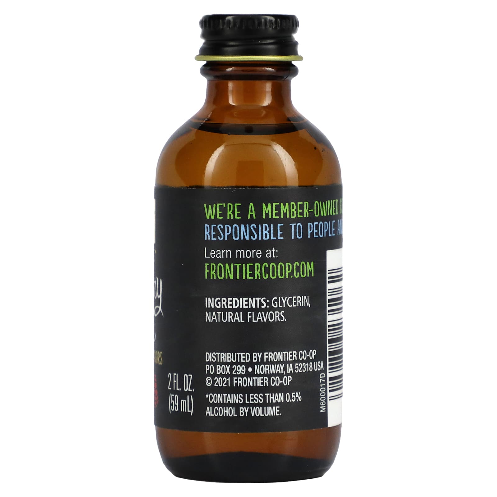 Frontier Co-op, Raspberry Flavor, Non-Alcoholic, 2 fl oz (59 ml)