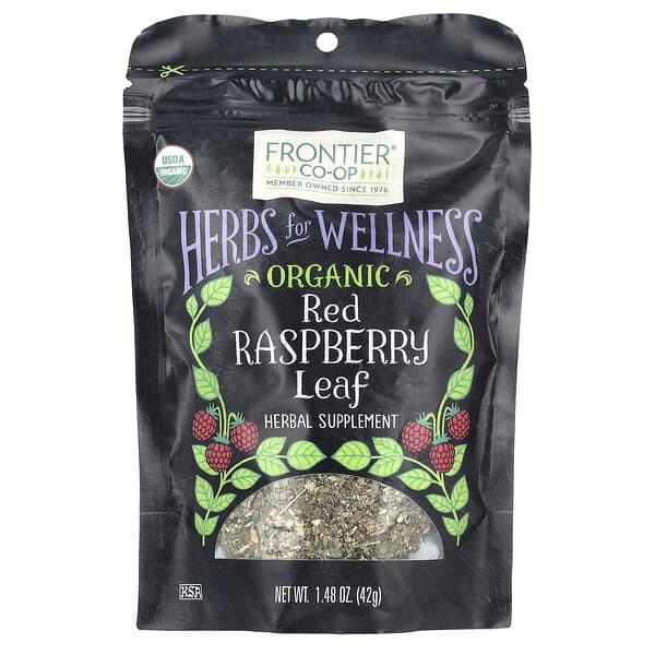 Frontier Co-op, Organic Red Raspberry Leaf, 1.48 oz (42 g)