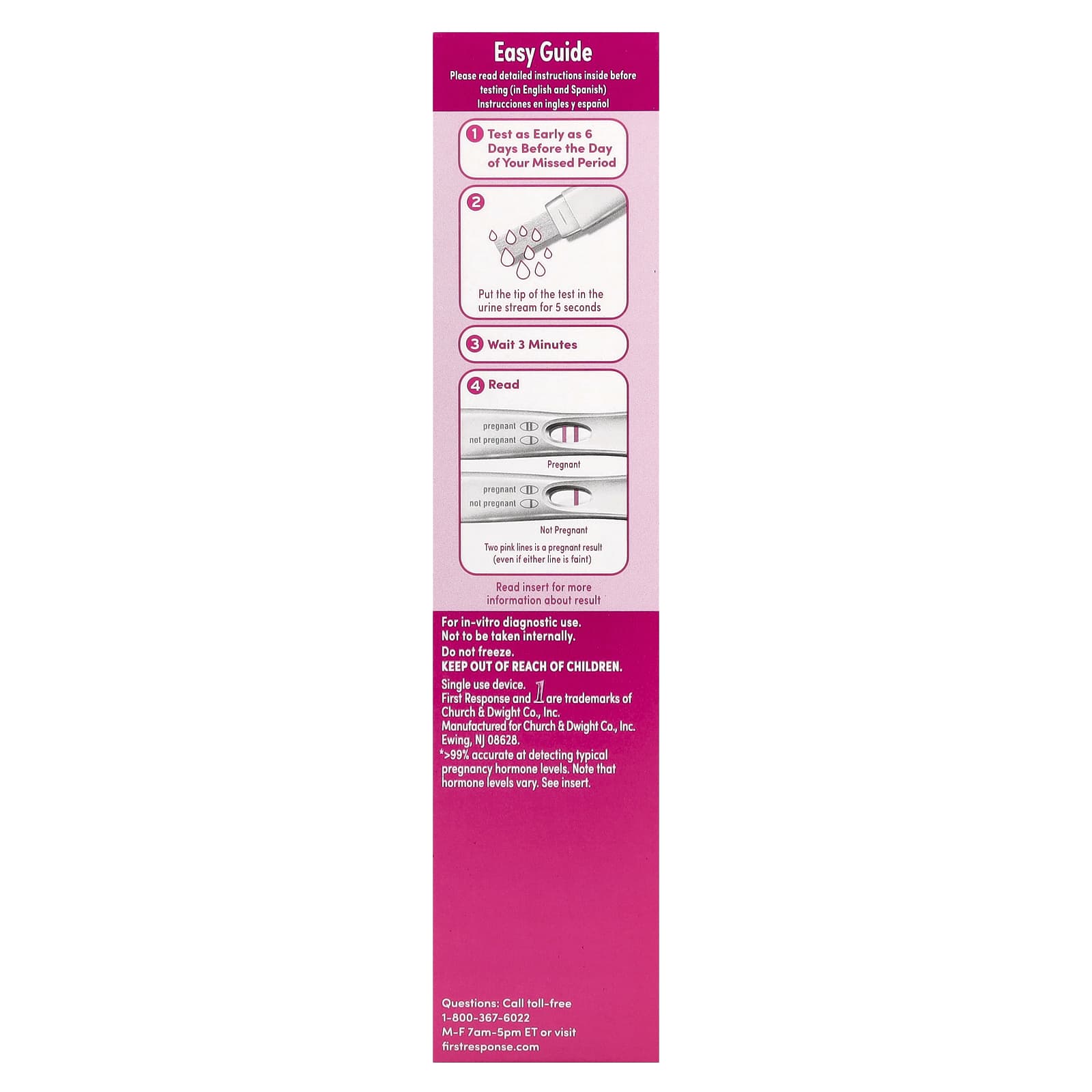 First Response, Early Result Pregnancy Test, 3 Tests