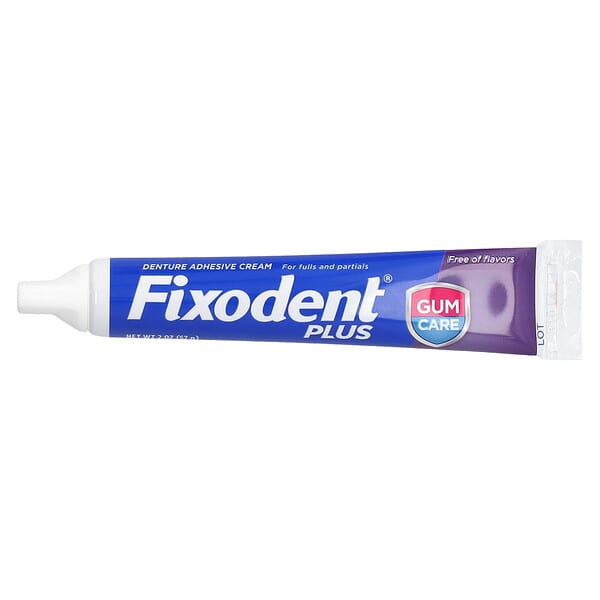 Fixodent, Plus, Denture Adhesive Cream, 2 oz (57 g)
